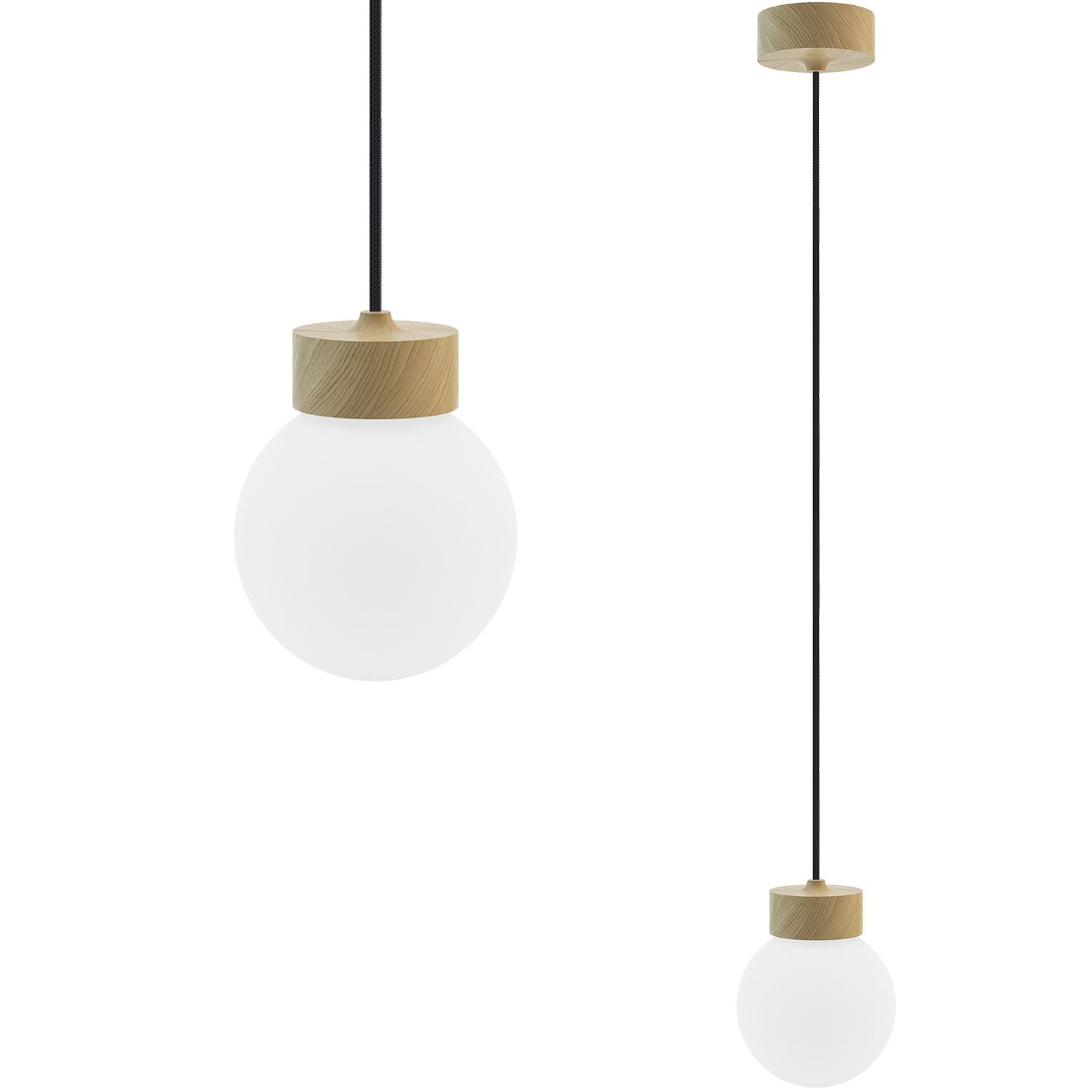 ąžuolinis Pakabukas "barrel-orb Sphere 1-light - www.elektronikostaskas.lt