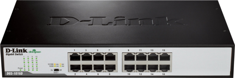 D-link Dgs-1016d Komutatorius (16x 1 Gbe ) - www.elektronikostaskas.lt